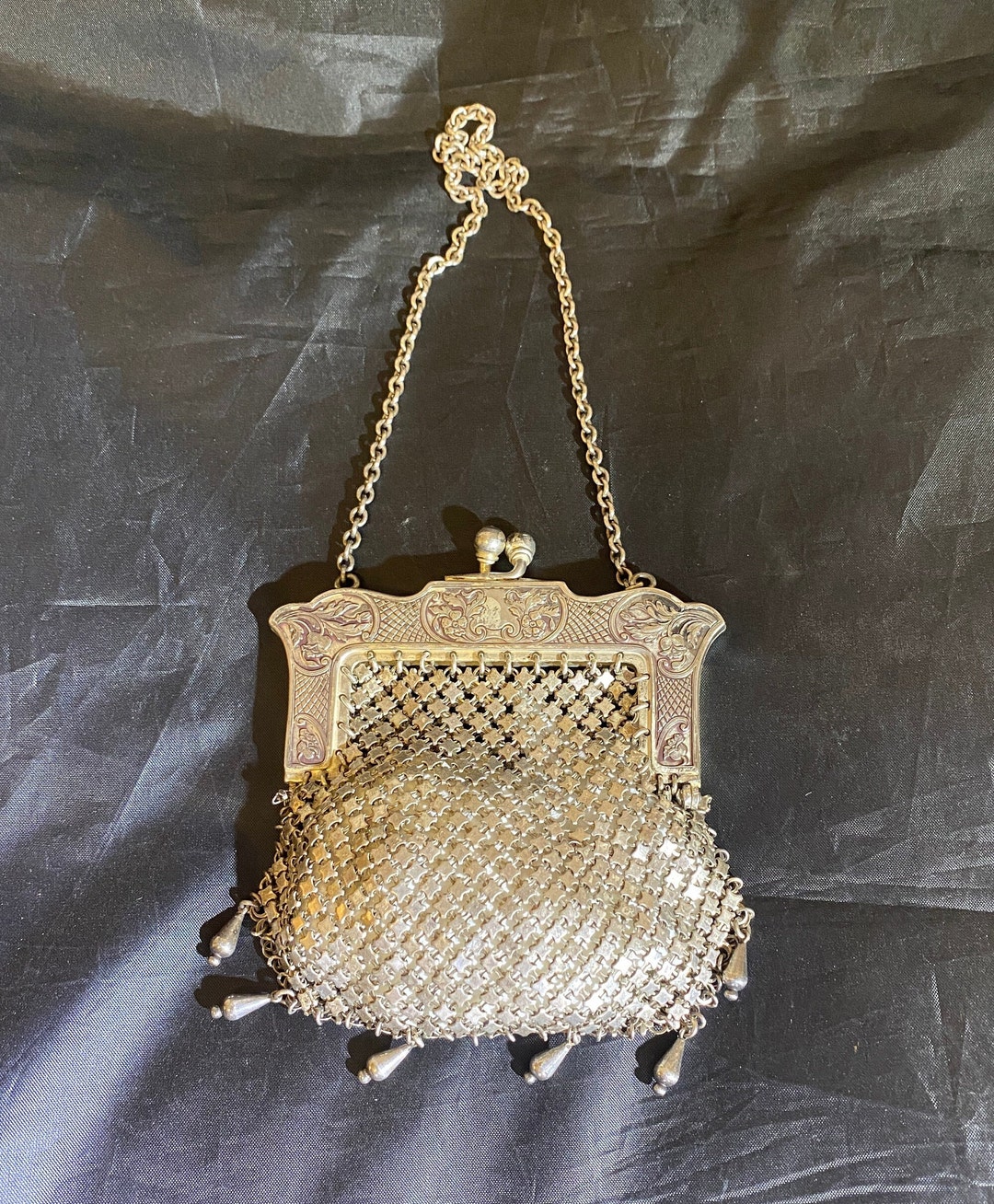 Antique German Silver Coin Purse - Etsy