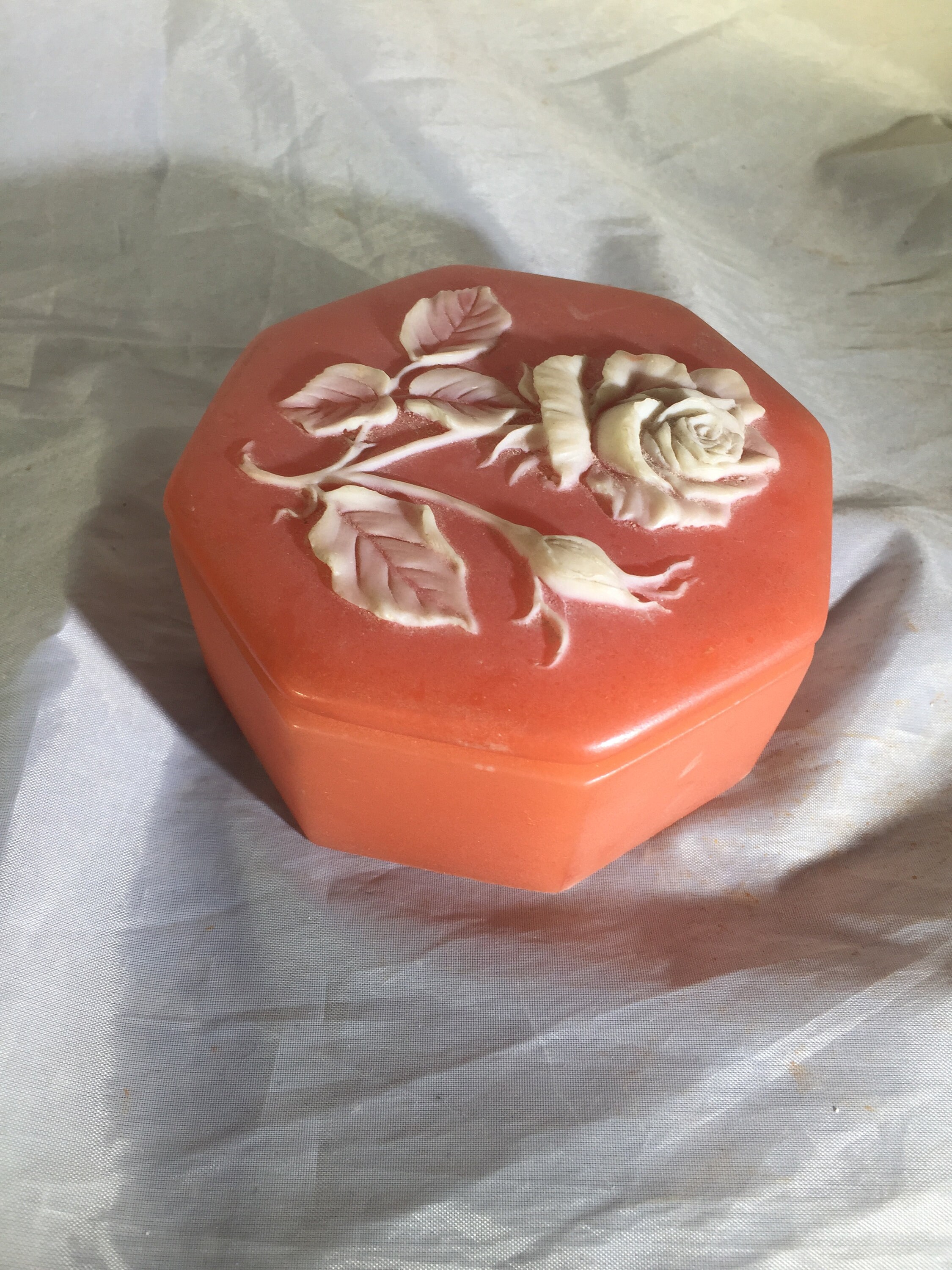 Incolay Rose Trinket Box | Etsy