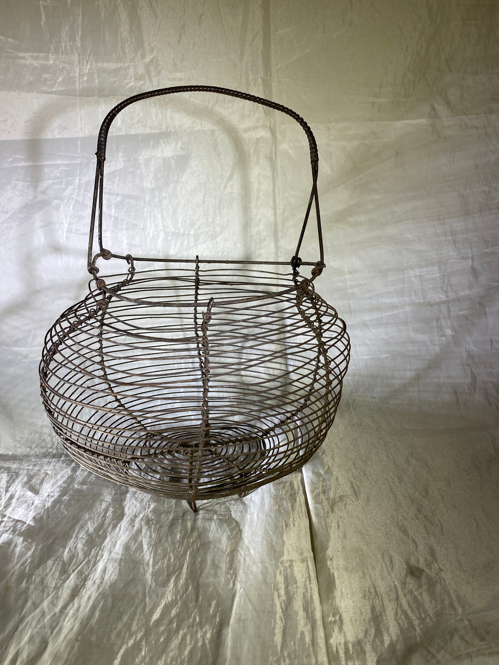 Antique Potato Boiling Wire Work Basket - Etsy
