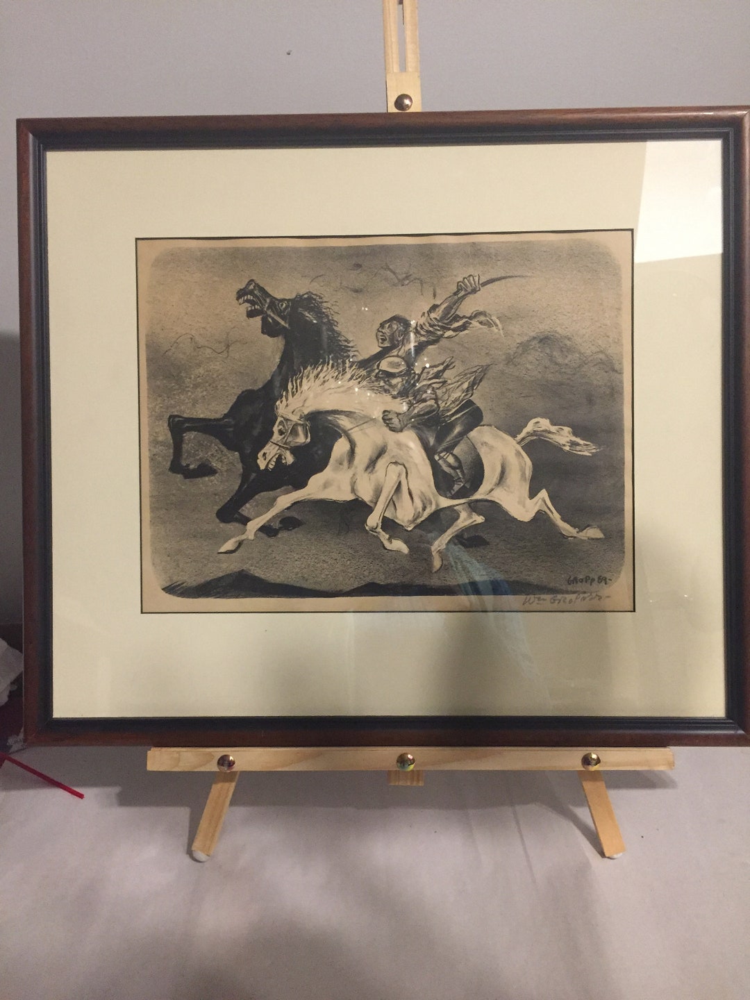 Horsemen William Gropper Lithograph - Etsy