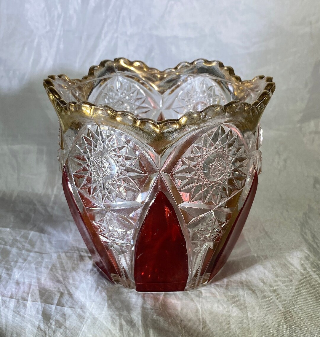 Antique Glass Spooner - Etsy