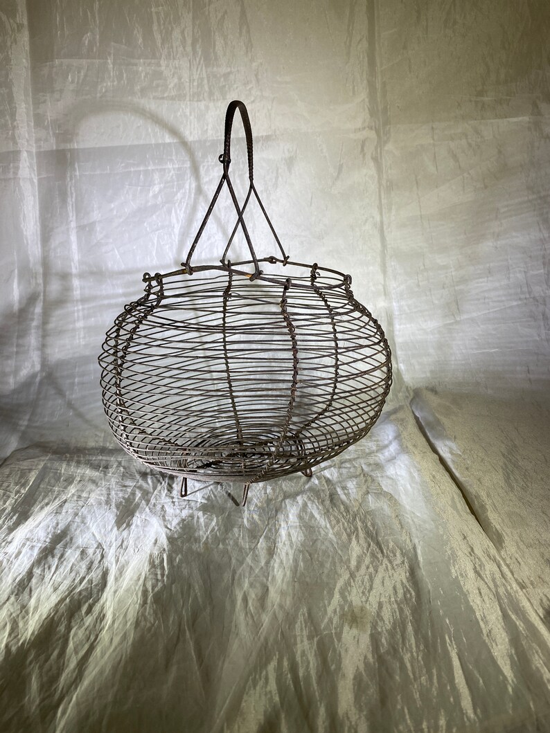 Antique Potato Boiling Wire Work Basket - Etsy