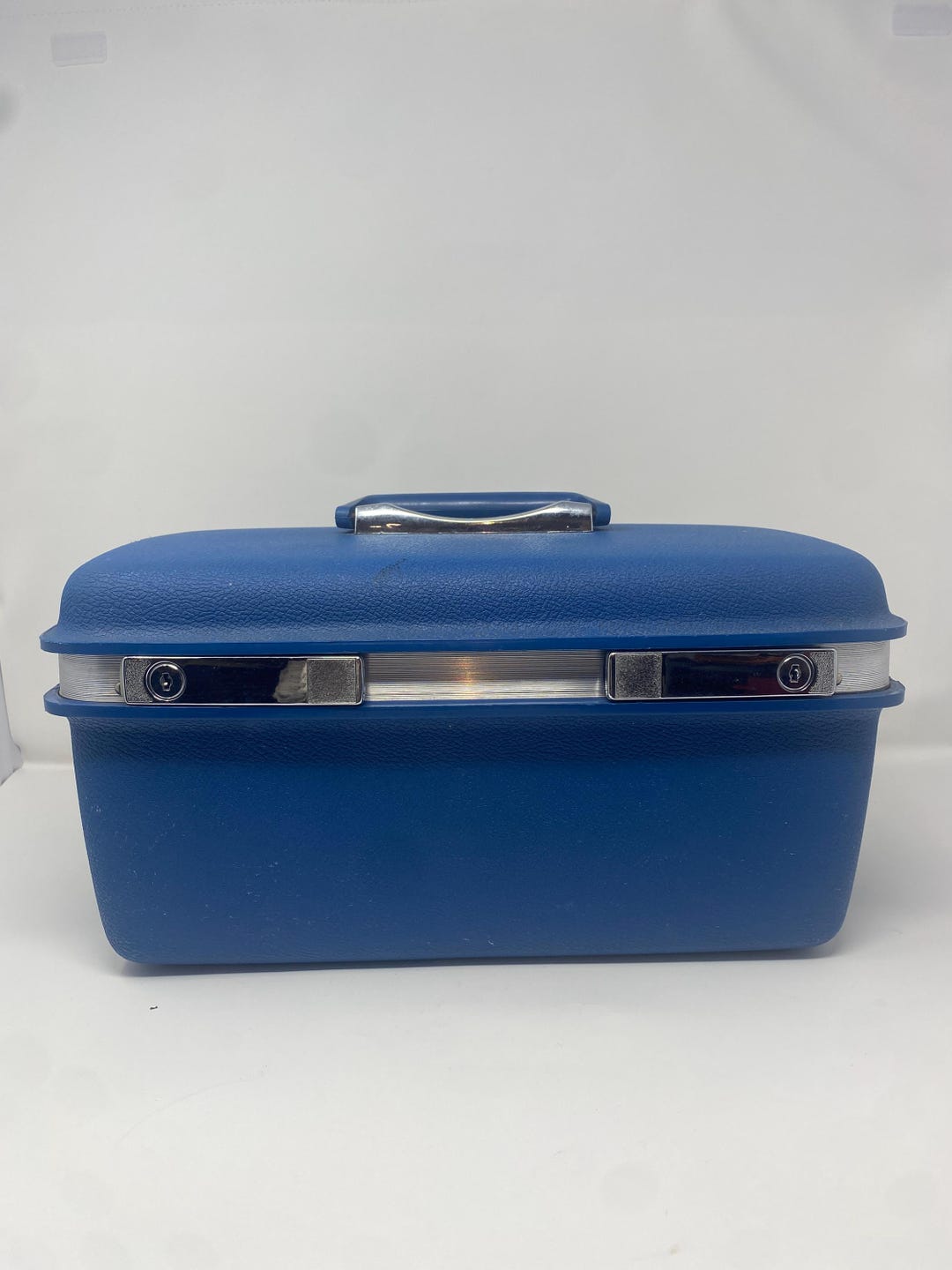 Vintage Samsonite Blue Train Case - Etsy