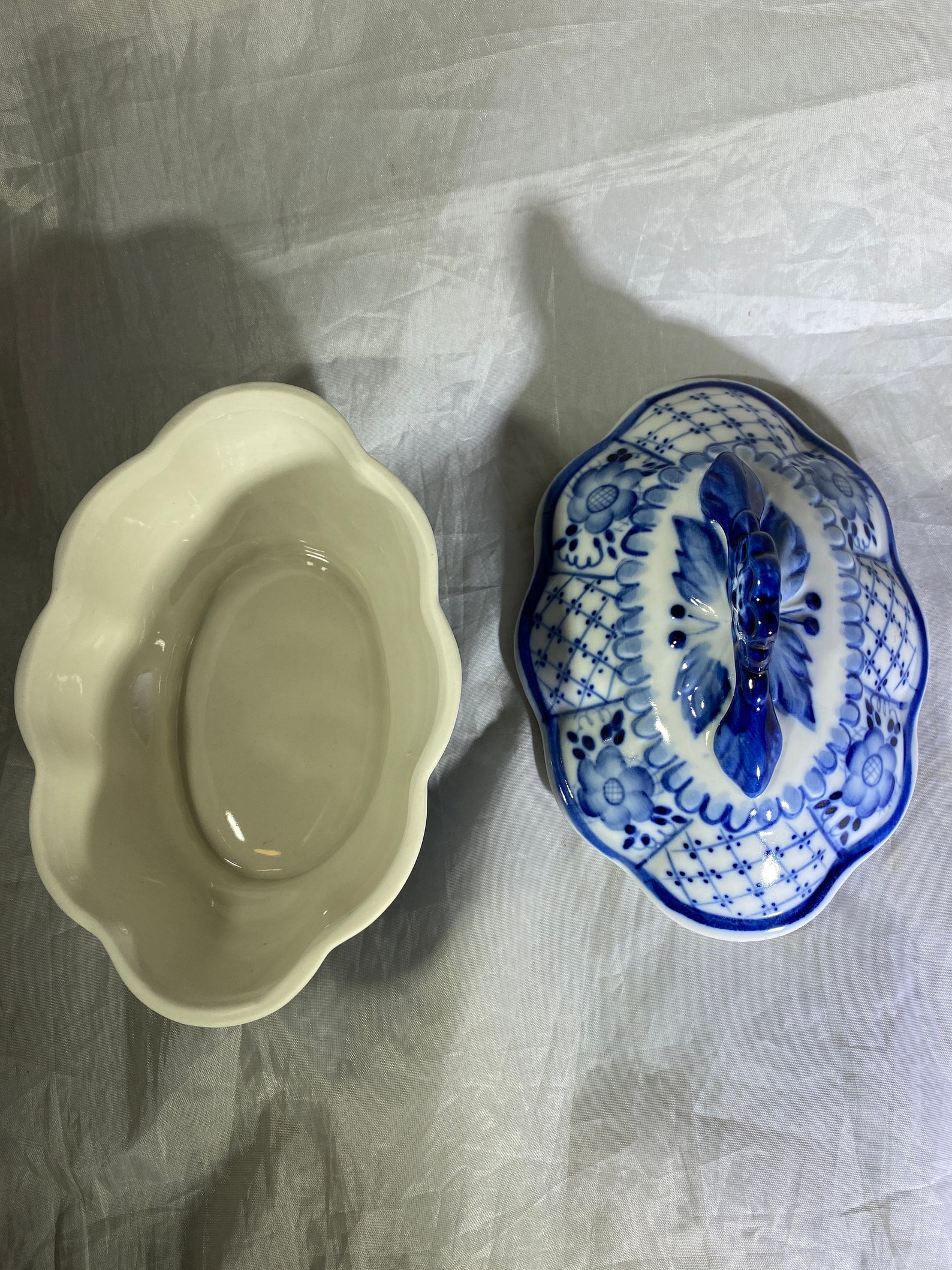 Gzhel Russian Porcelain Tureen - Etsy