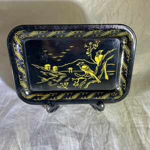 Vintage Small Metal Tray - Etsy
