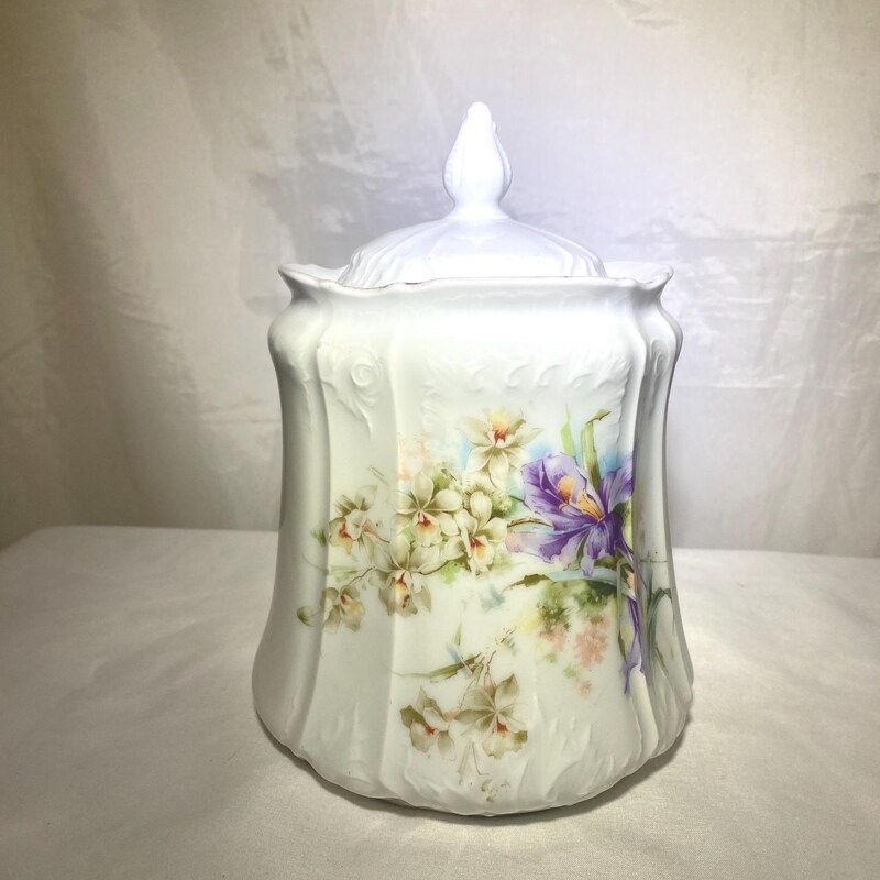 Antique Biscuit Jar - Etsy