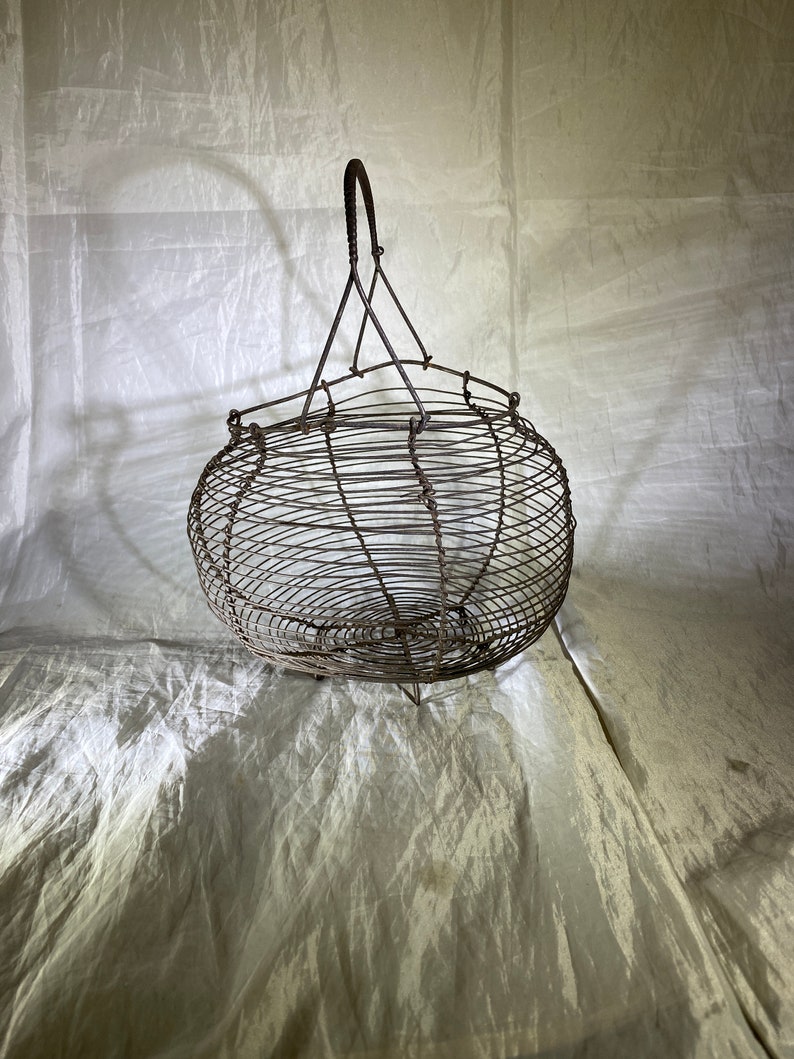 Antique Potato Boiling Wire Work Basket - Etsy