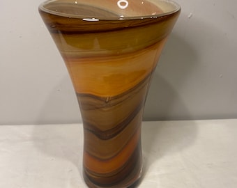 Vintage Spanish Glass Vase. - Etsy