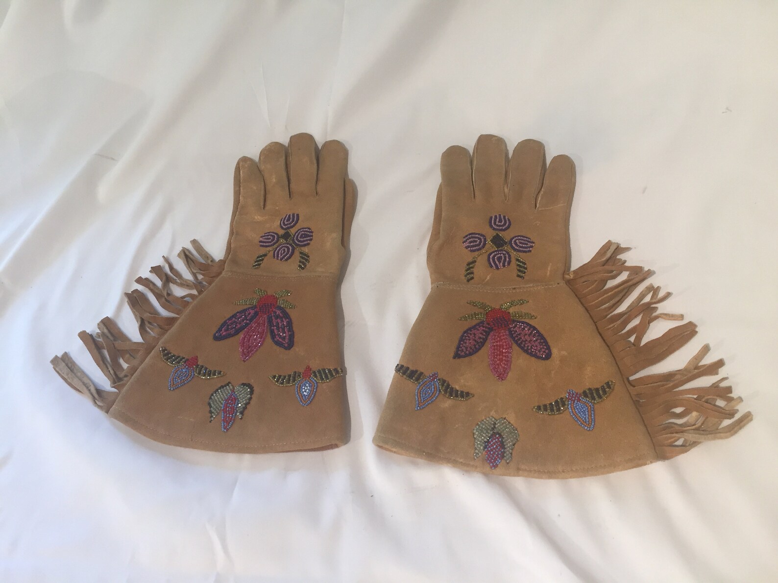 Native American Gloves Hand Beaded - Etsy