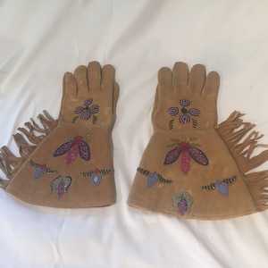 Native American Gloves Hand Beaded - Etsy