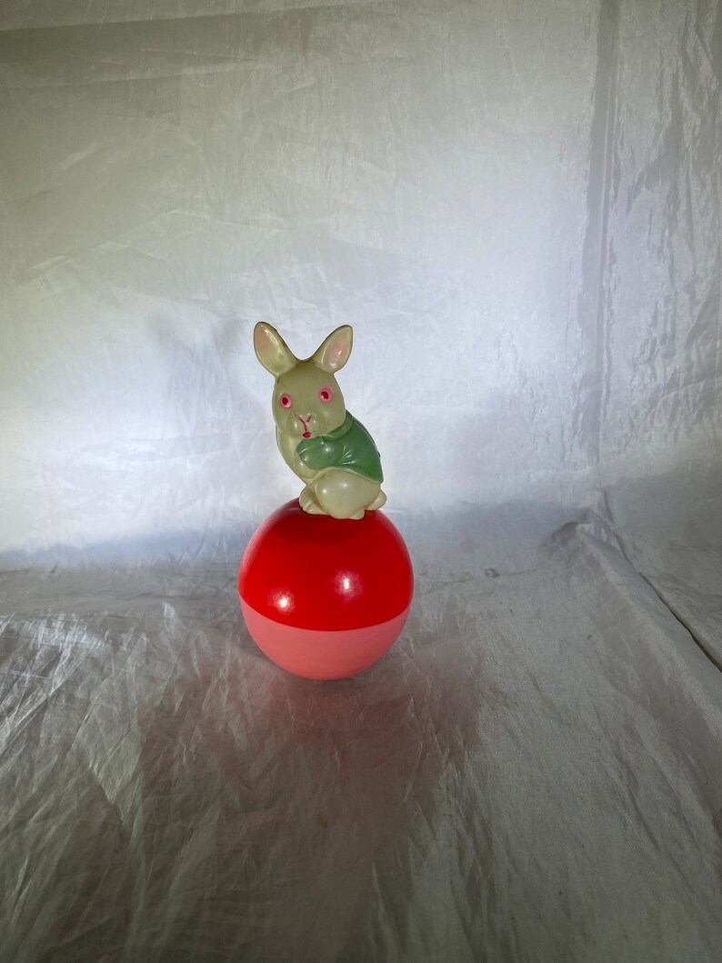 Celluloid Bunny Roly Poly Made in Japan - Etsy