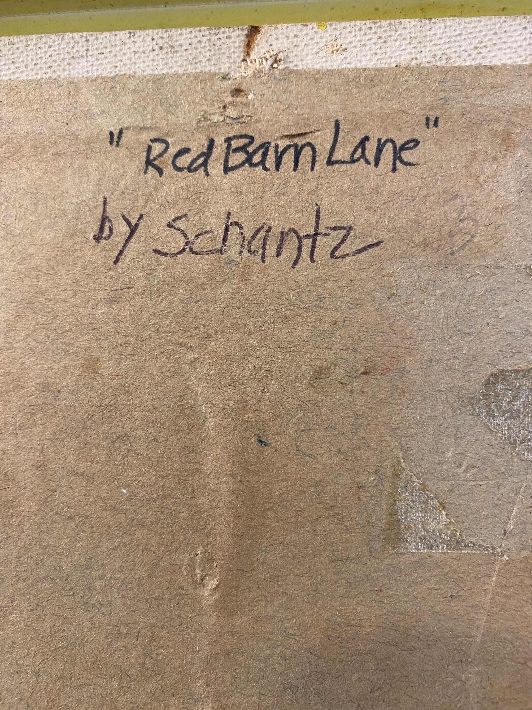 Art & Collectibles Frances Kratz Schantz Red Barn Lane Oil Painting Oil ...