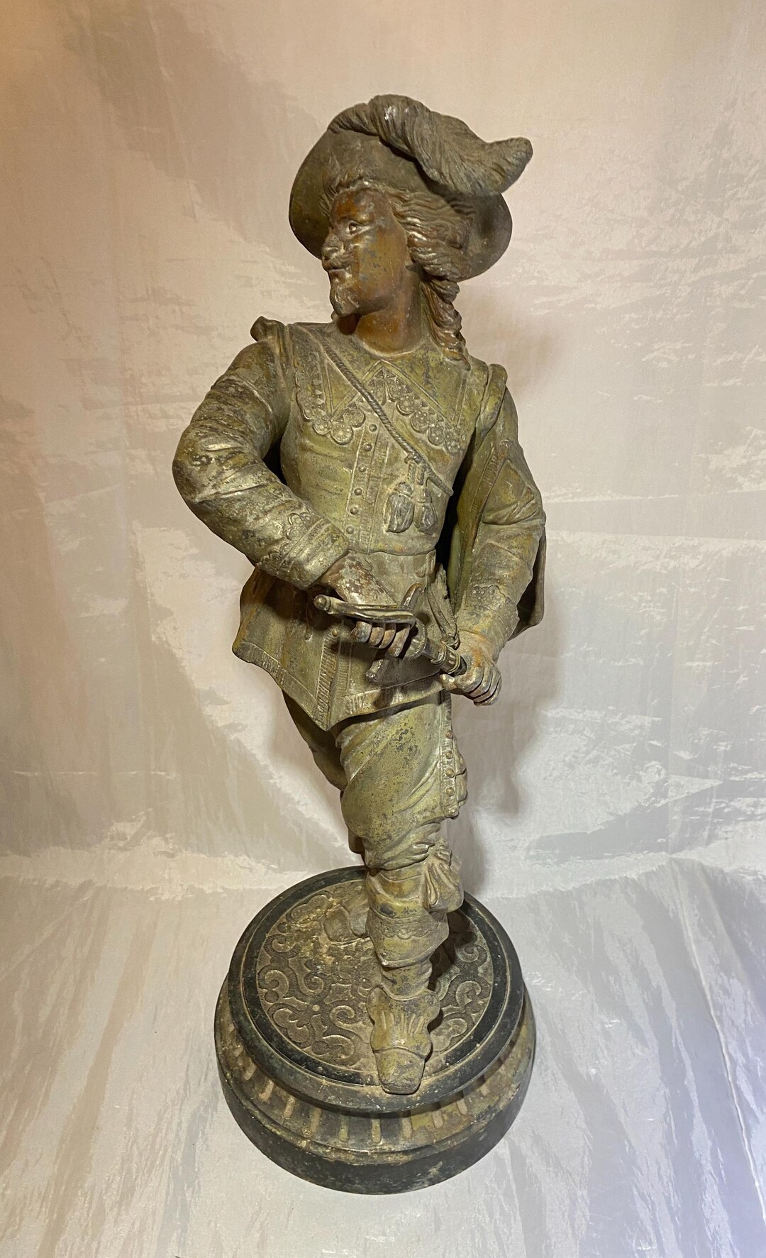 Antique Spelter Cavalier Figure - Etsy Australia