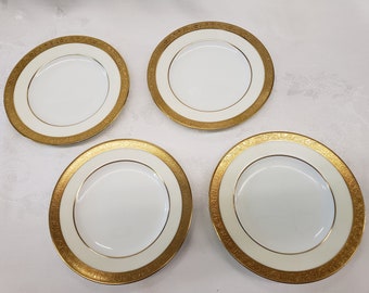 Gold rimmed plate | Etsy