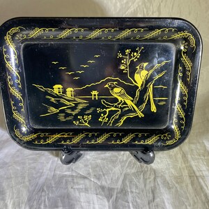 Vintage Small Metal Tray - Etsy