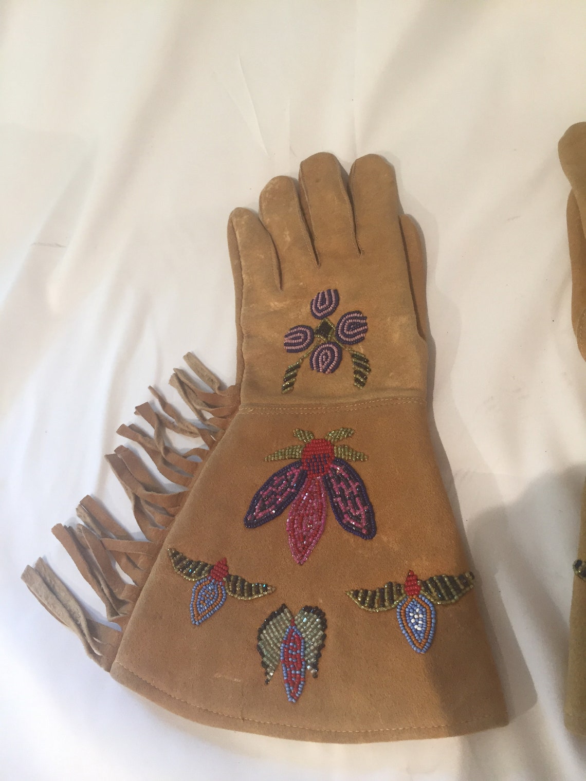 Native American Gloves Hand Beaded - Etsy
