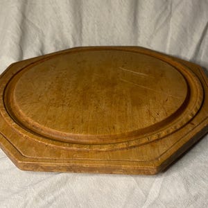 Antique Octagonal Bread Board - Etsy