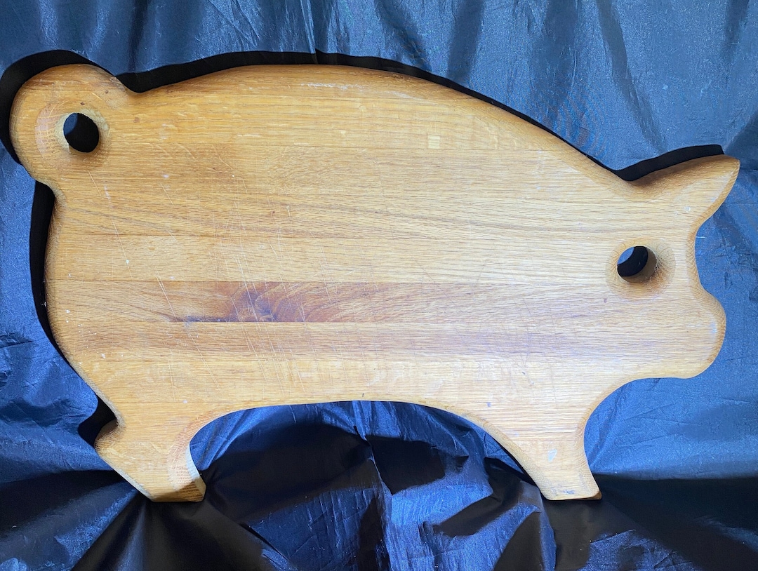 Hand Made Wooden Pig Cutting Board - Etsy