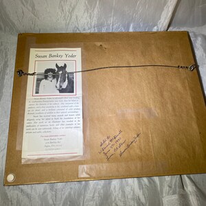 Susan Bankey Yoder - Two White Horses Gouache Painting - Etsy