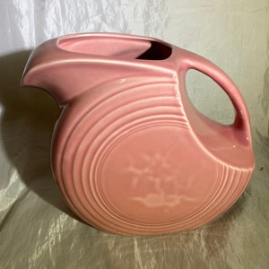 Fiestaware Rose Pitcher - Etsy