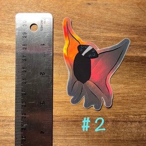 Pouka Holographic Stickers - Etsy