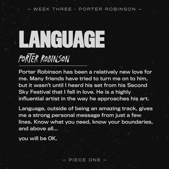 Porter Robinson Language