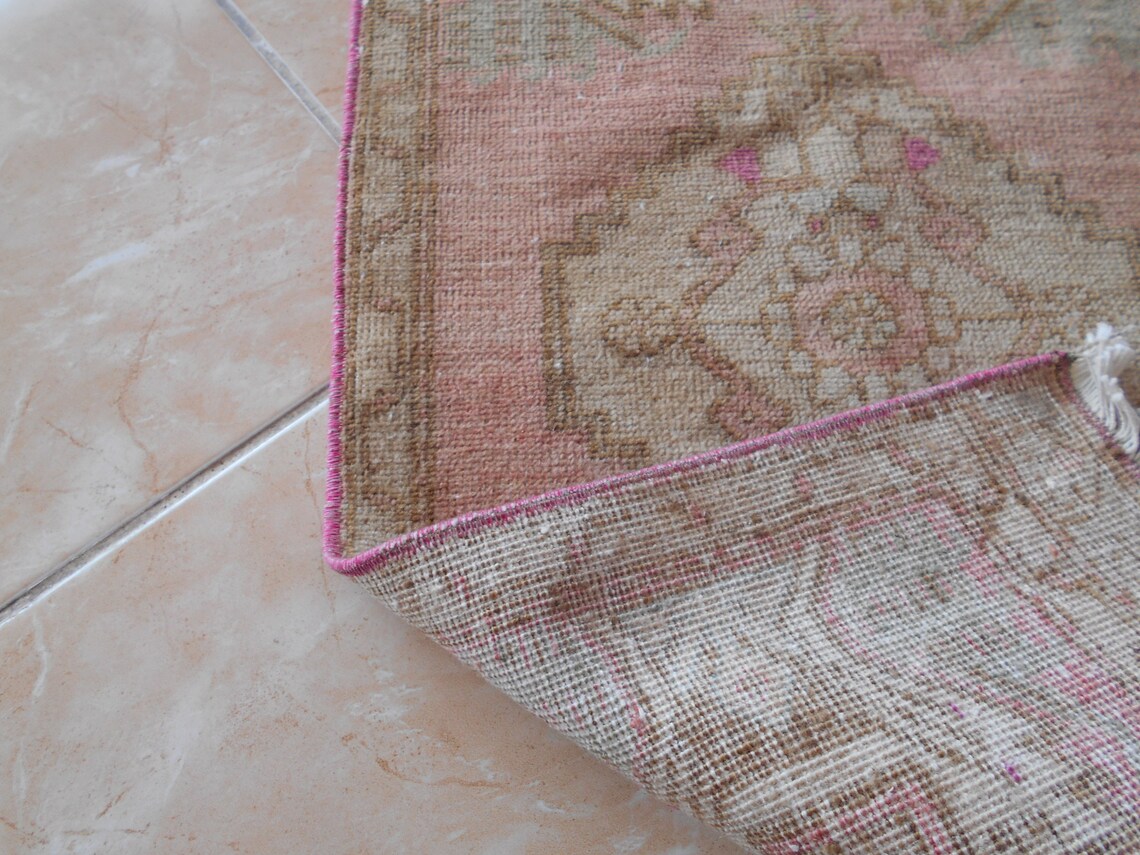 Lovely Mat Rugvintage Small Rugflower Motif Rugantique | Etsy