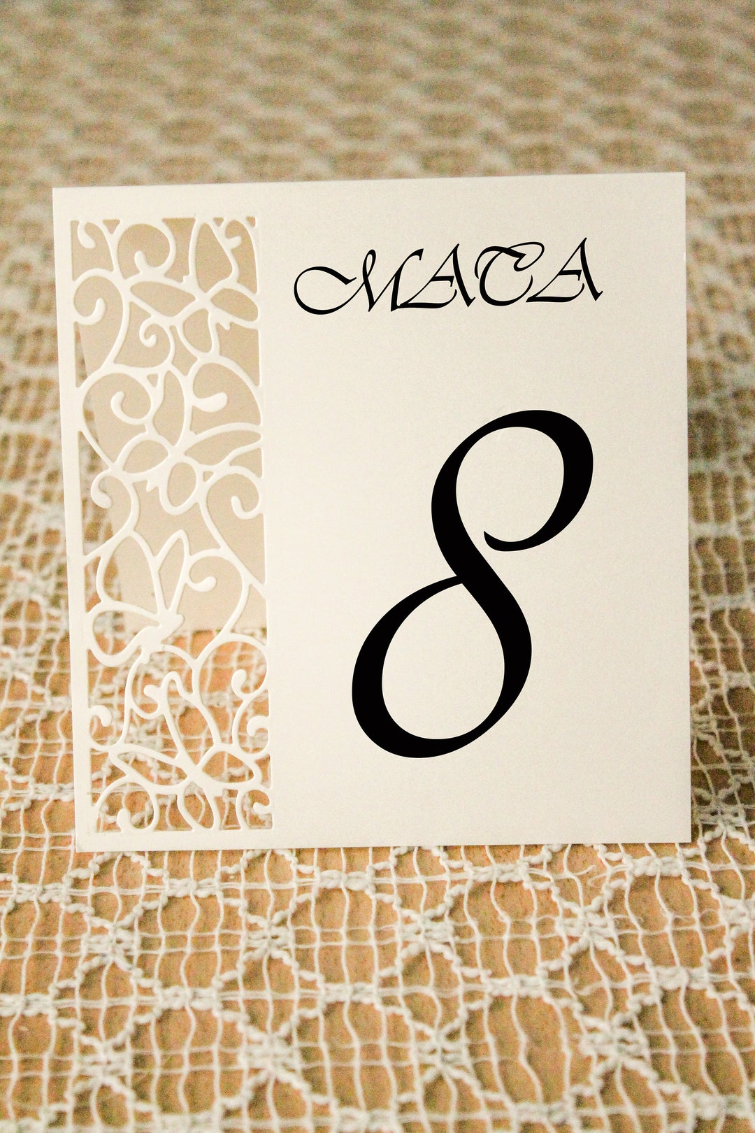 Lace Table Number Table Number Wedding Table Number Wedding Accessories ...