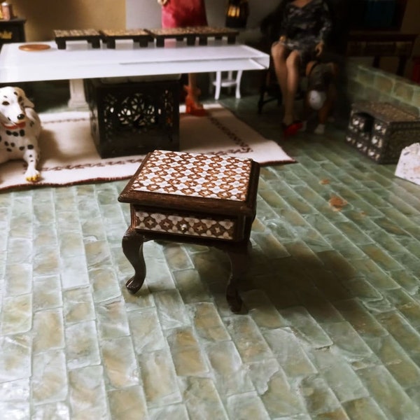 Decoupage Side Table - Etsy