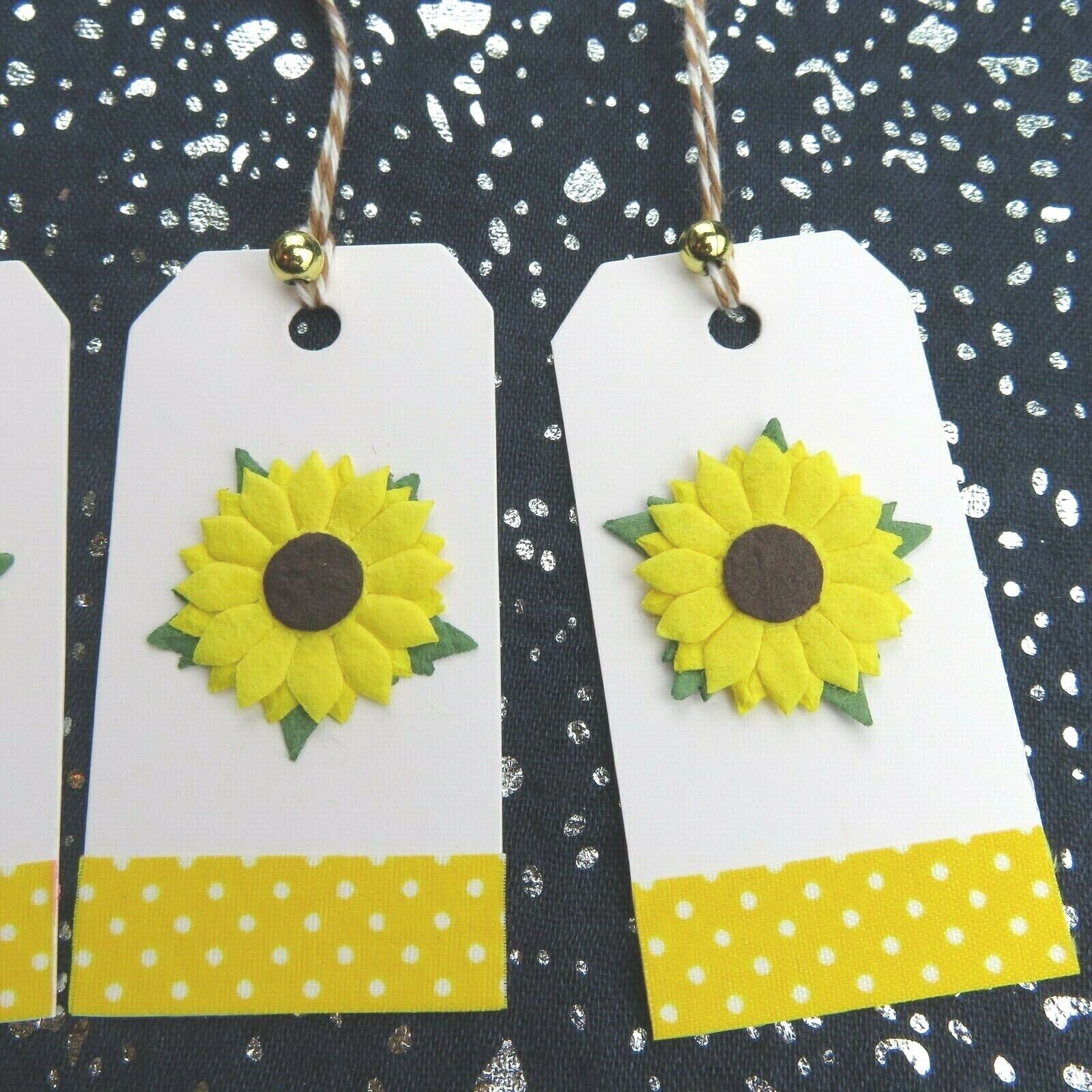 10 Floral Gift Tags Hang Tags Flowers Gift Tags Sunflowers - Etsy