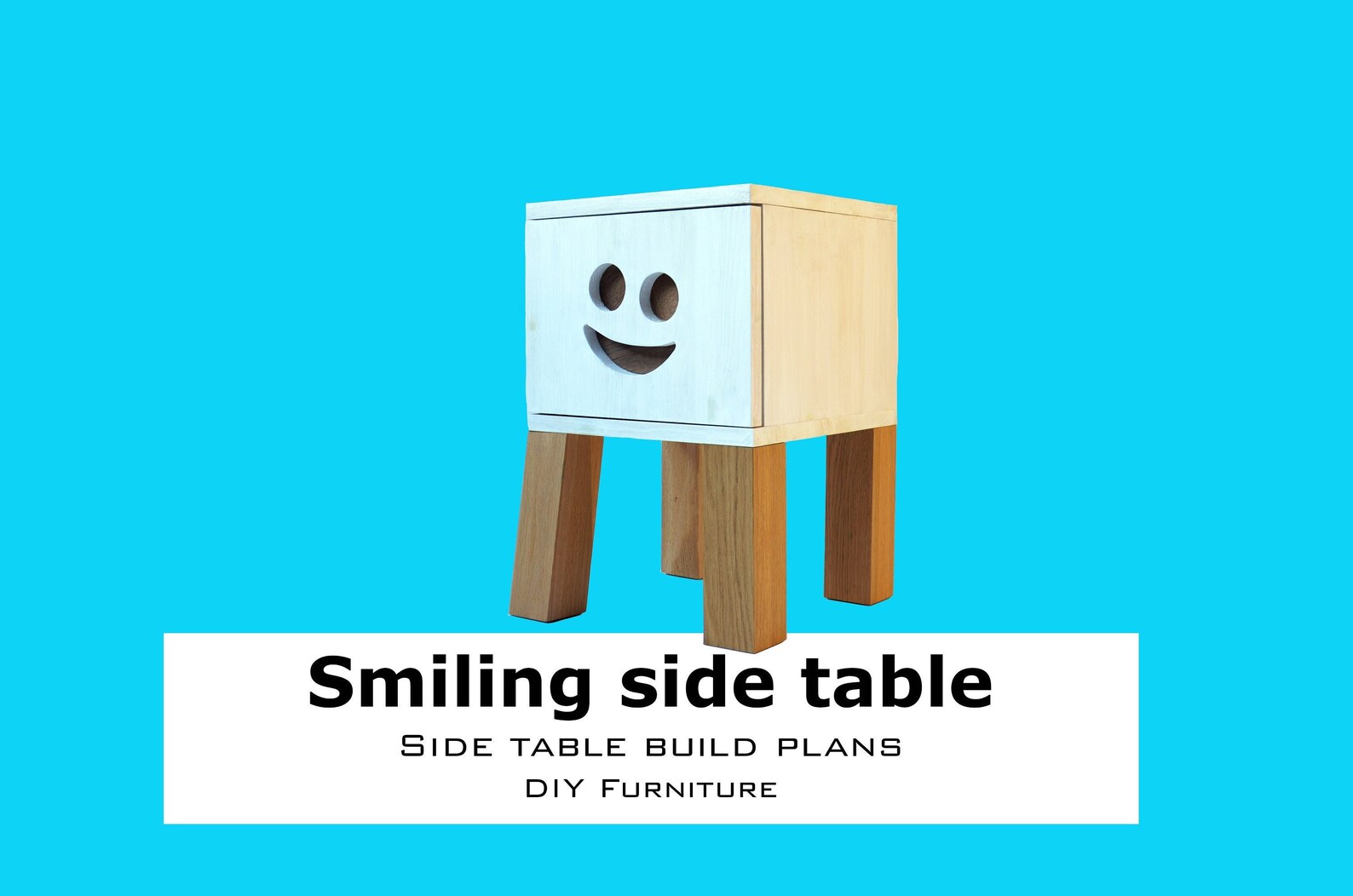 Step a smiling side table build plans DIY furniture | Etsy