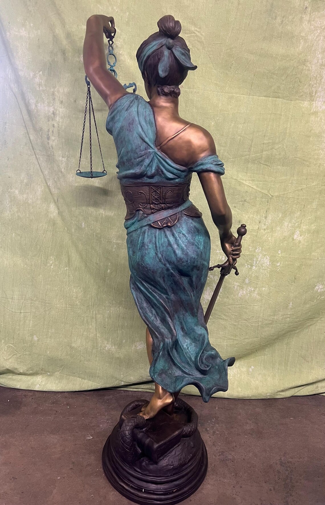 Monumental “blind Justice” Bronze Statue - Etsy