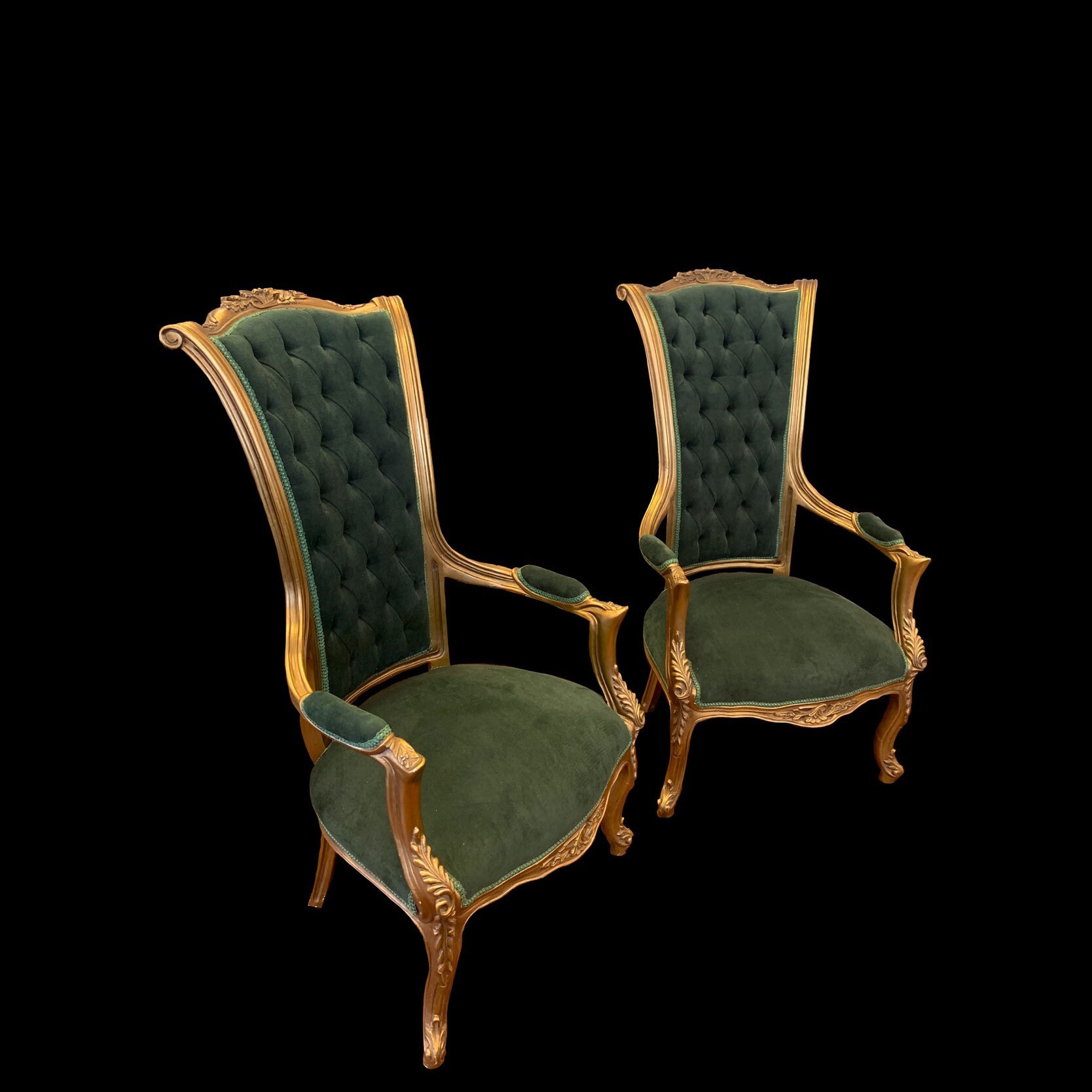 Louis XV French style Sleigh-back Armchair