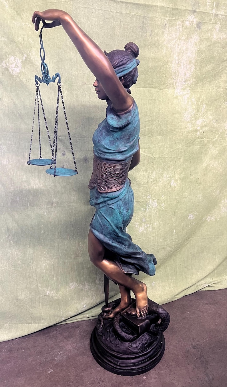 Monumental “blind Justice” Bronze Statue - Etsy