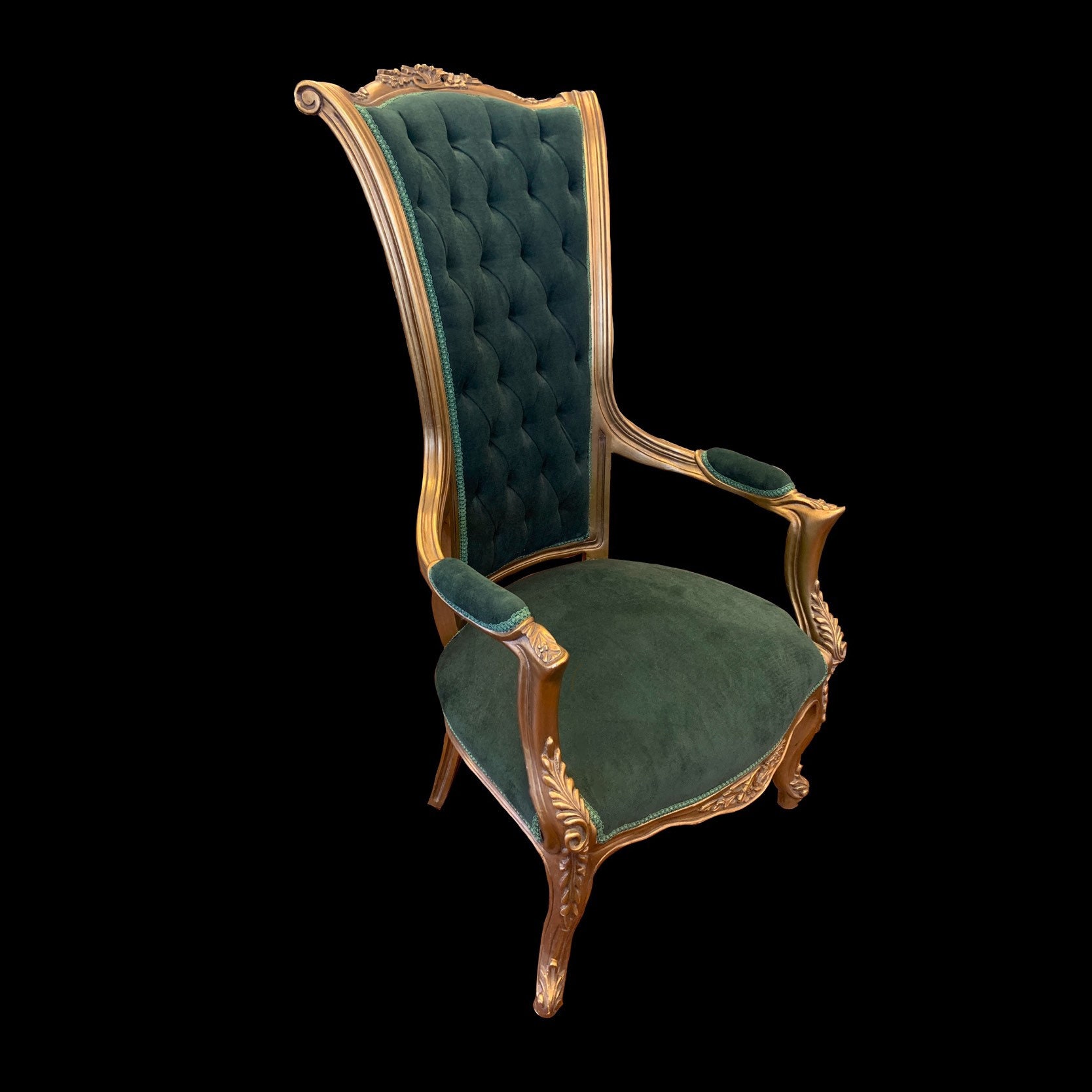 Louis XV French style Sleigh-back Armchair