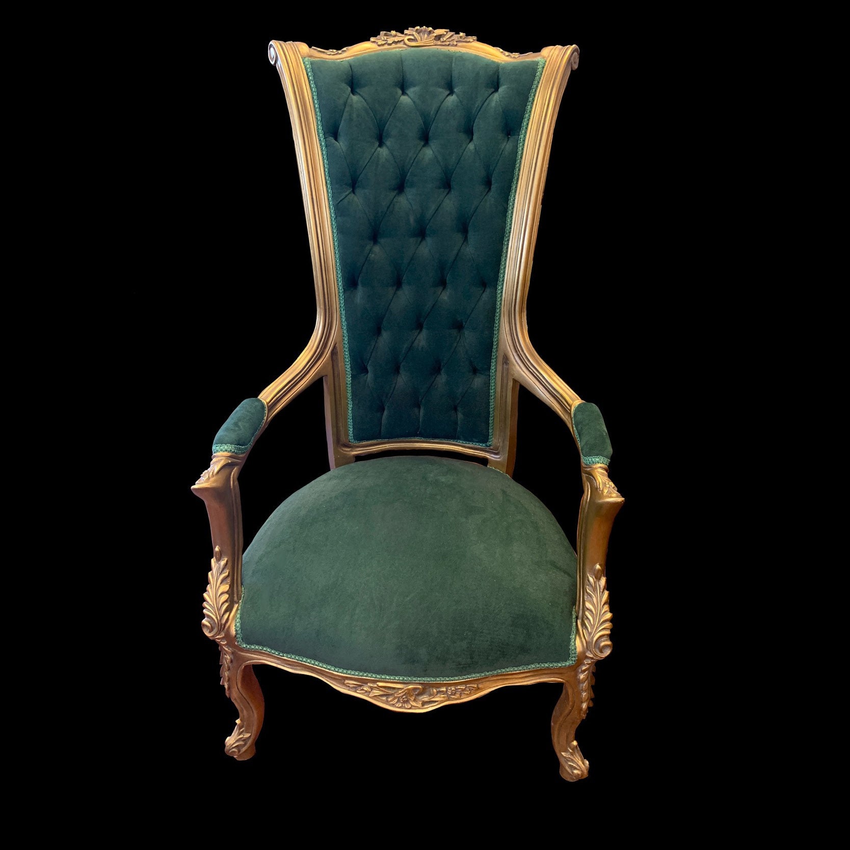 Louis XV French style Sleigh-back Armchair