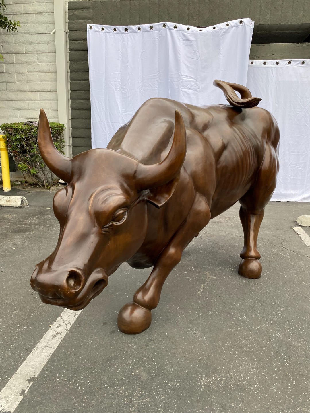 Monumental “wall Street Bull” Bronze Statue - Etsy
