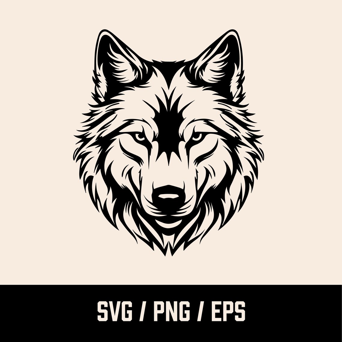Wolf Head SVG | Wolf Silhouette | Wolf Head Clipart | Wolf Cut File ...