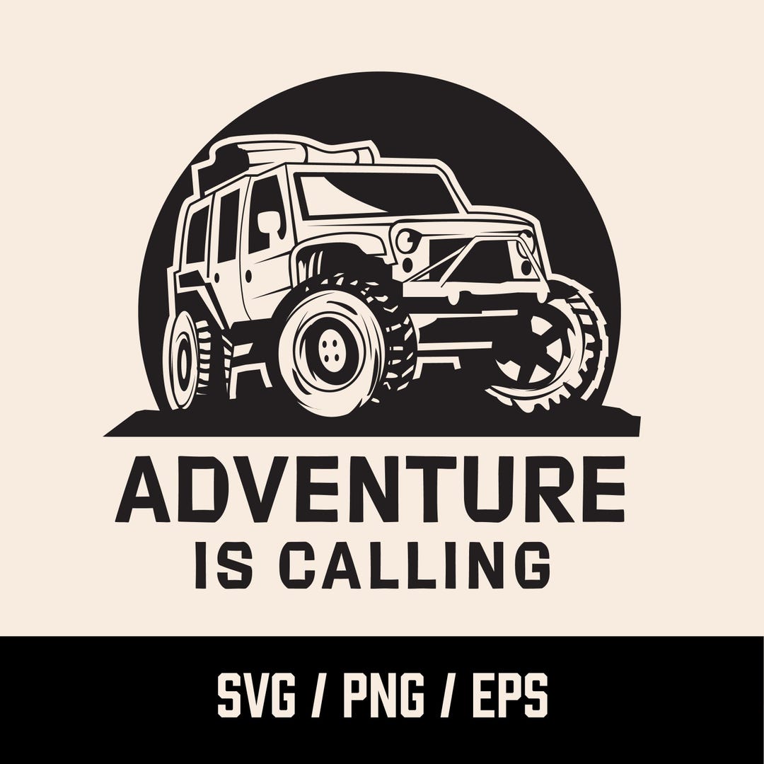 4WD Vehicle SVG | Off-road Four Wheel Drive 4x4 SUV Car | Printable ...