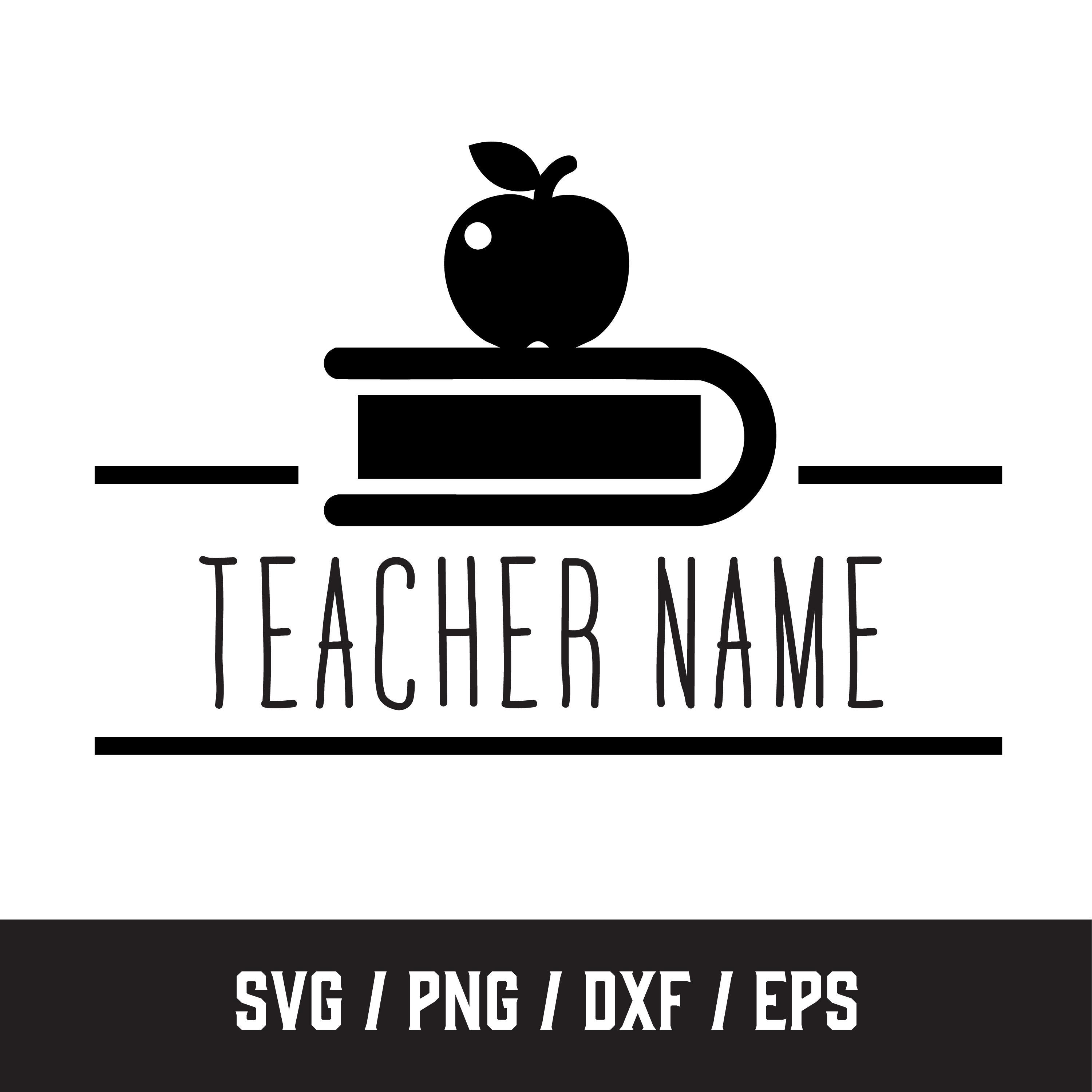 Custom Teacher SVG | Teacher Name SVG | Printable Teacher Name PNG ...