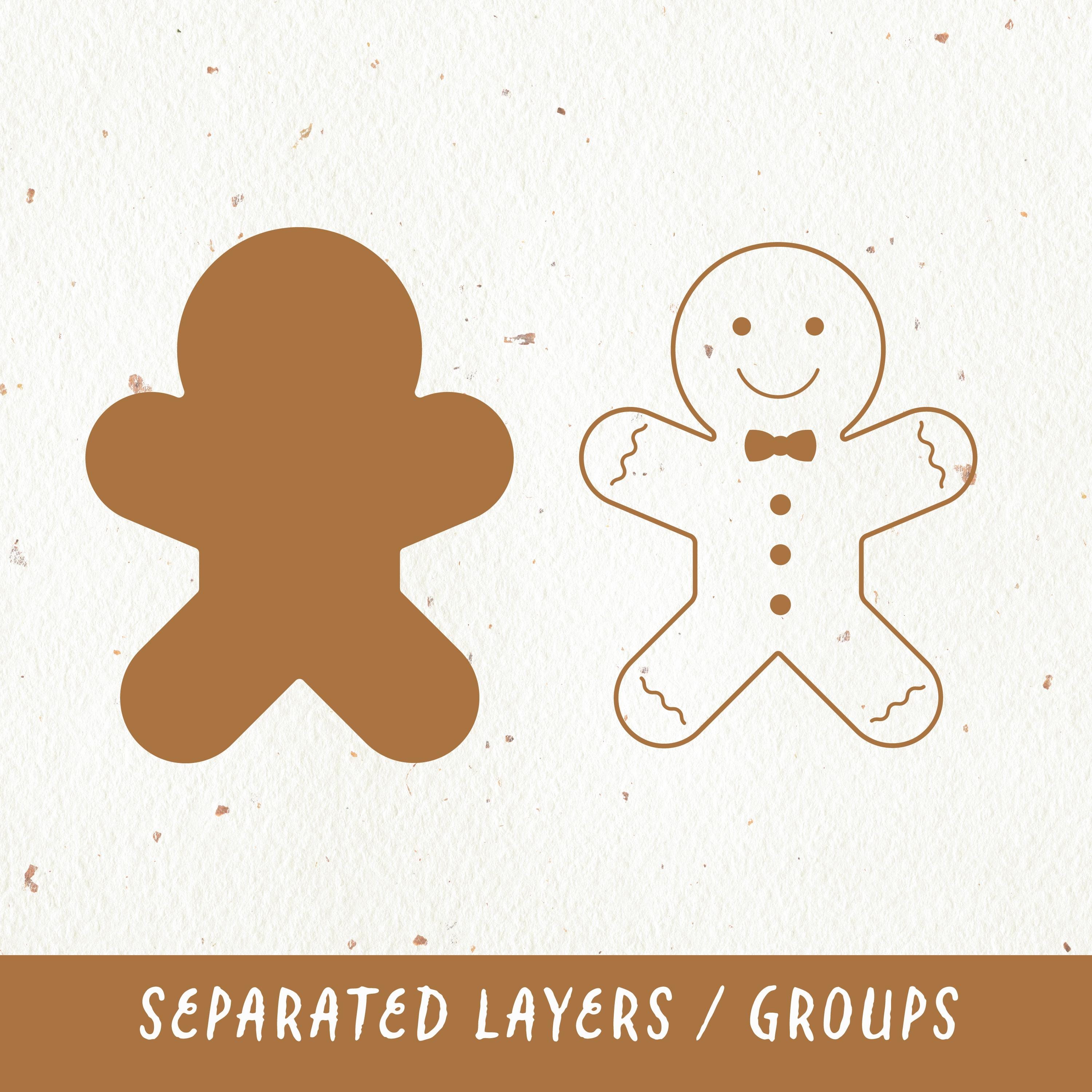 Gingerbread SVG | Gingerbread Man SVG | Gingerbread Cookies Template ...