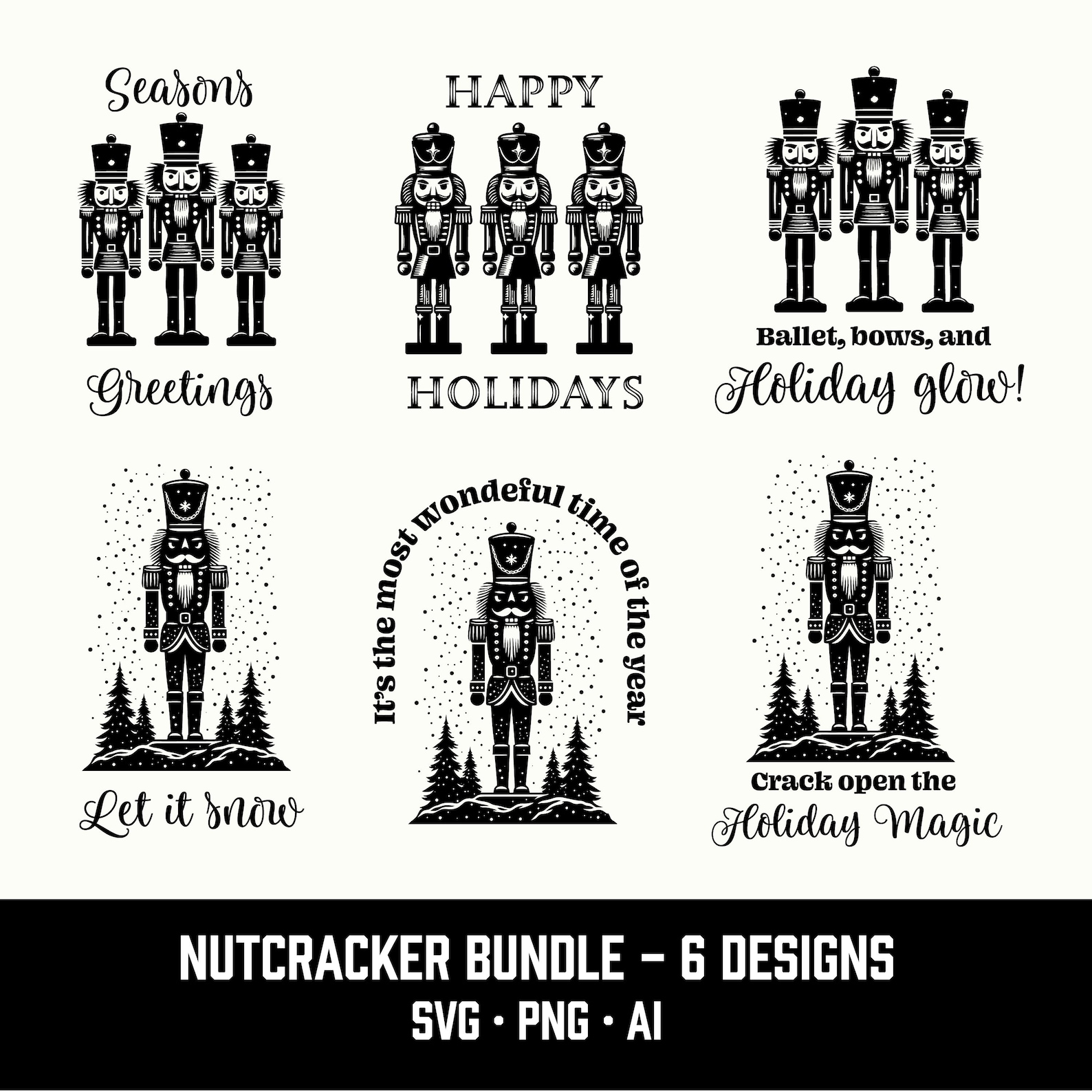Nutcracker Svg Bundle | Nutcracker Ballet Svg | Nutcracker Christmas ...