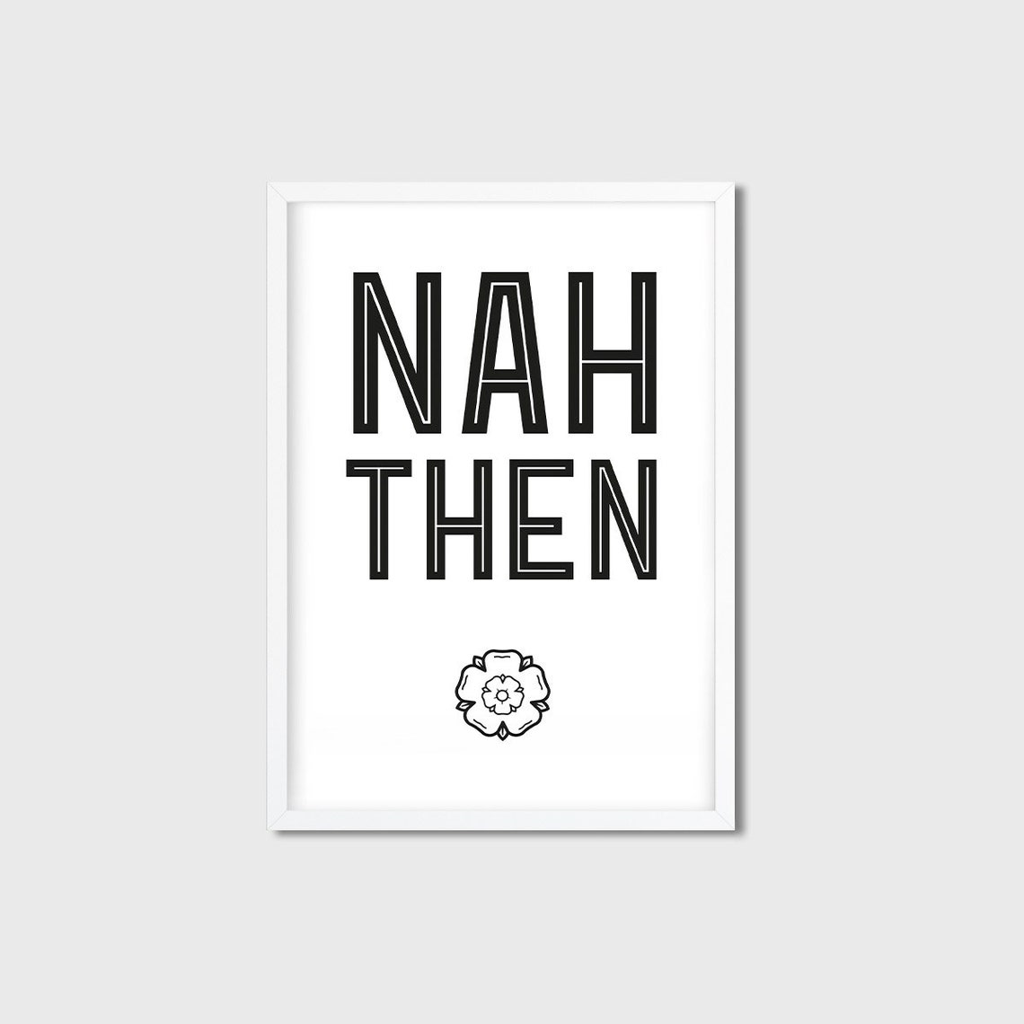 Yorkshire Typography Art Print, Dialect Print, Modern Art Print, Wall ...
