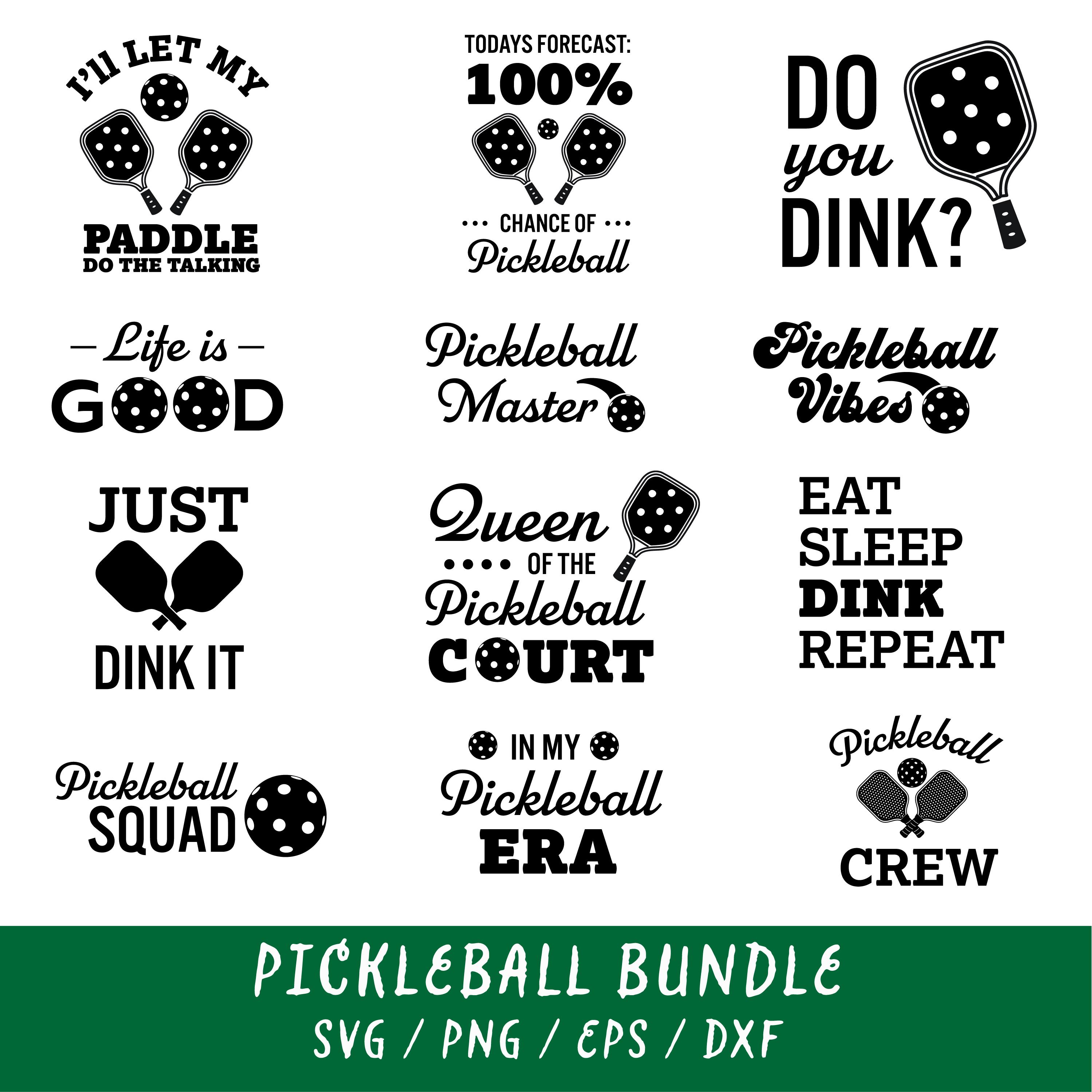 Pickleball SVG Bundle | Pickleball Cut Files | Pickleball Cricut ...