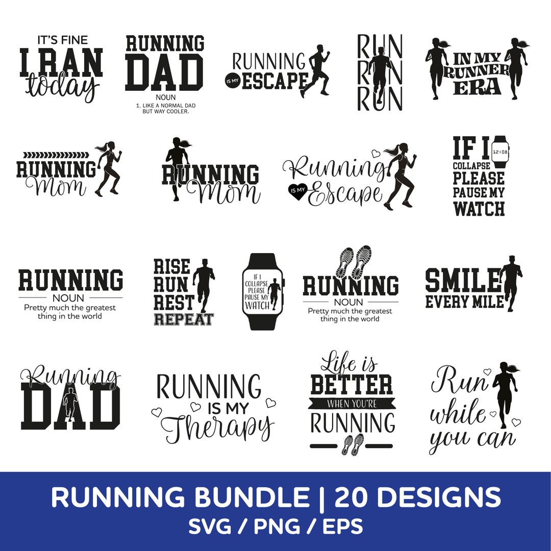 Running SVG Bundle | Running SVG | Running Cricut | Running Mom SVG ...