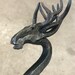 Stag Fire Poker / Blacksmith Fire Pit Tool / Hand Forged - Etsy