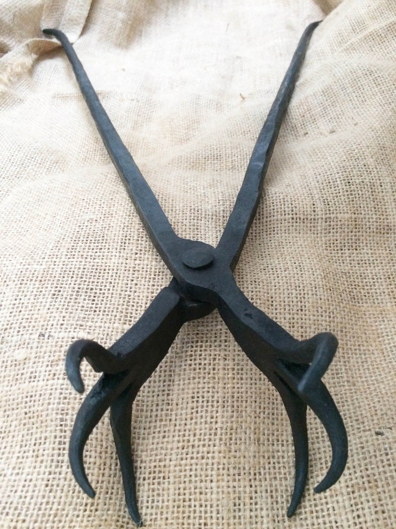 Fireplace Tongs. Heavy Duty Forged From Solid Steel - Etsy