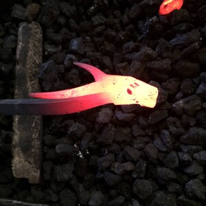 Bull's Head Fire Poker / Blacksmith Fire Pit Tool / Hand Forged - Etsy UK