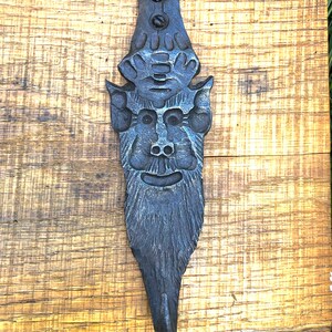 Hand Forged Wizard Face / Gnome Hooks / Blacksmith - Etsy