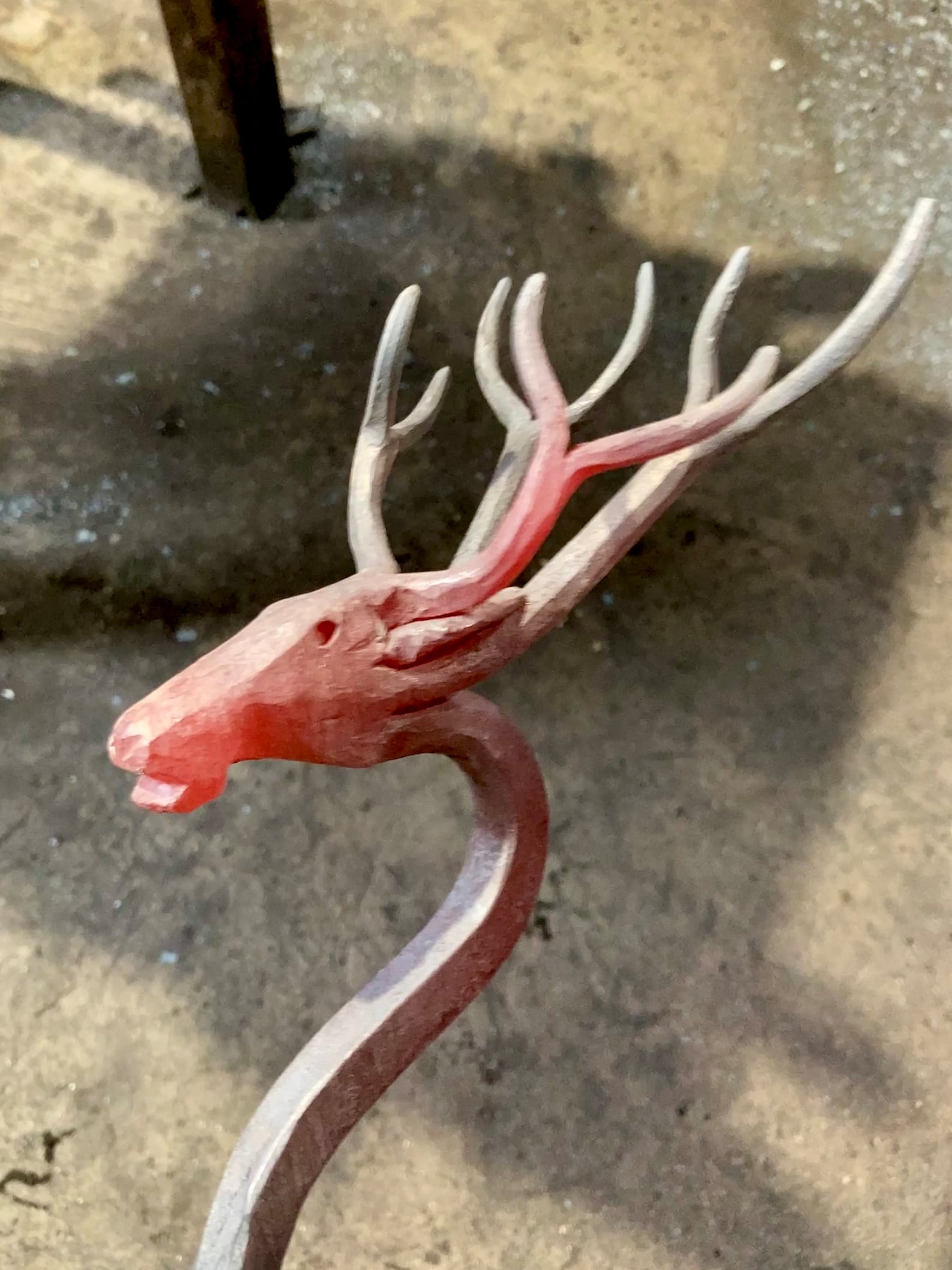 Stag Fire Poker / Blacksmith Fire Pit Tool / Hand Forged - Etsy UK